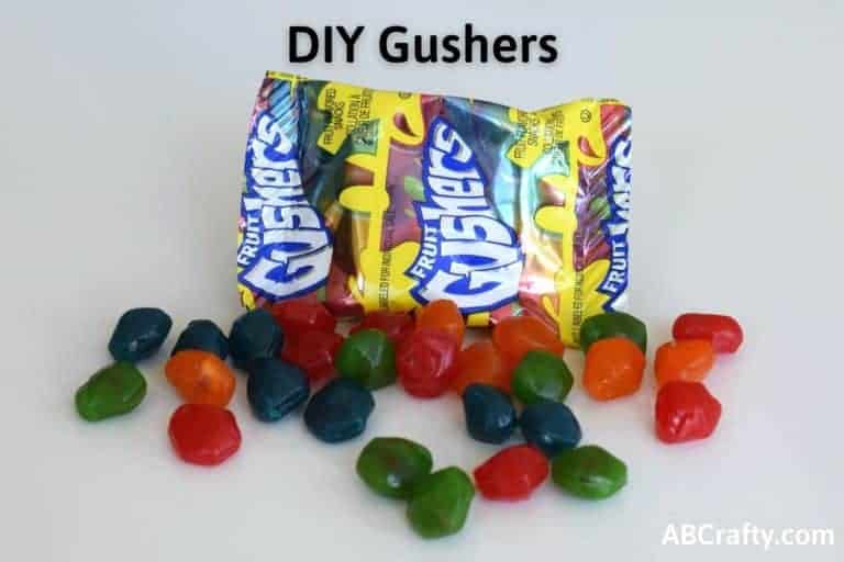 Gushers Candy - Easy 2 ingredient recipe - AB Crafty