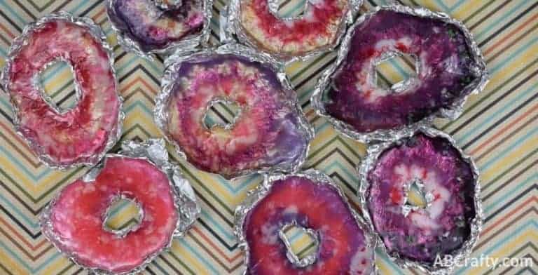 Candy Agate Slices - Quick and Easy Geode Candy - AB Crafty