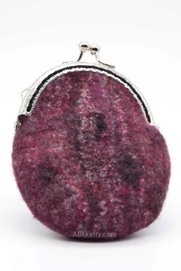 Felted Coin Purse and Free Pattern - Step by Step Instructions - AB Crafty