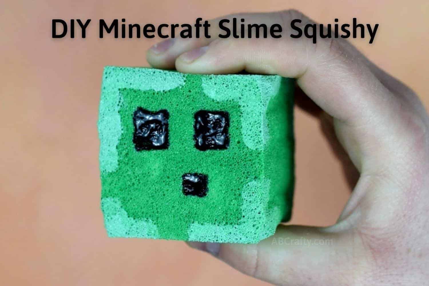 Minecraft Squishies - Make a Minecraft Slime Block Squishy Stress Ball