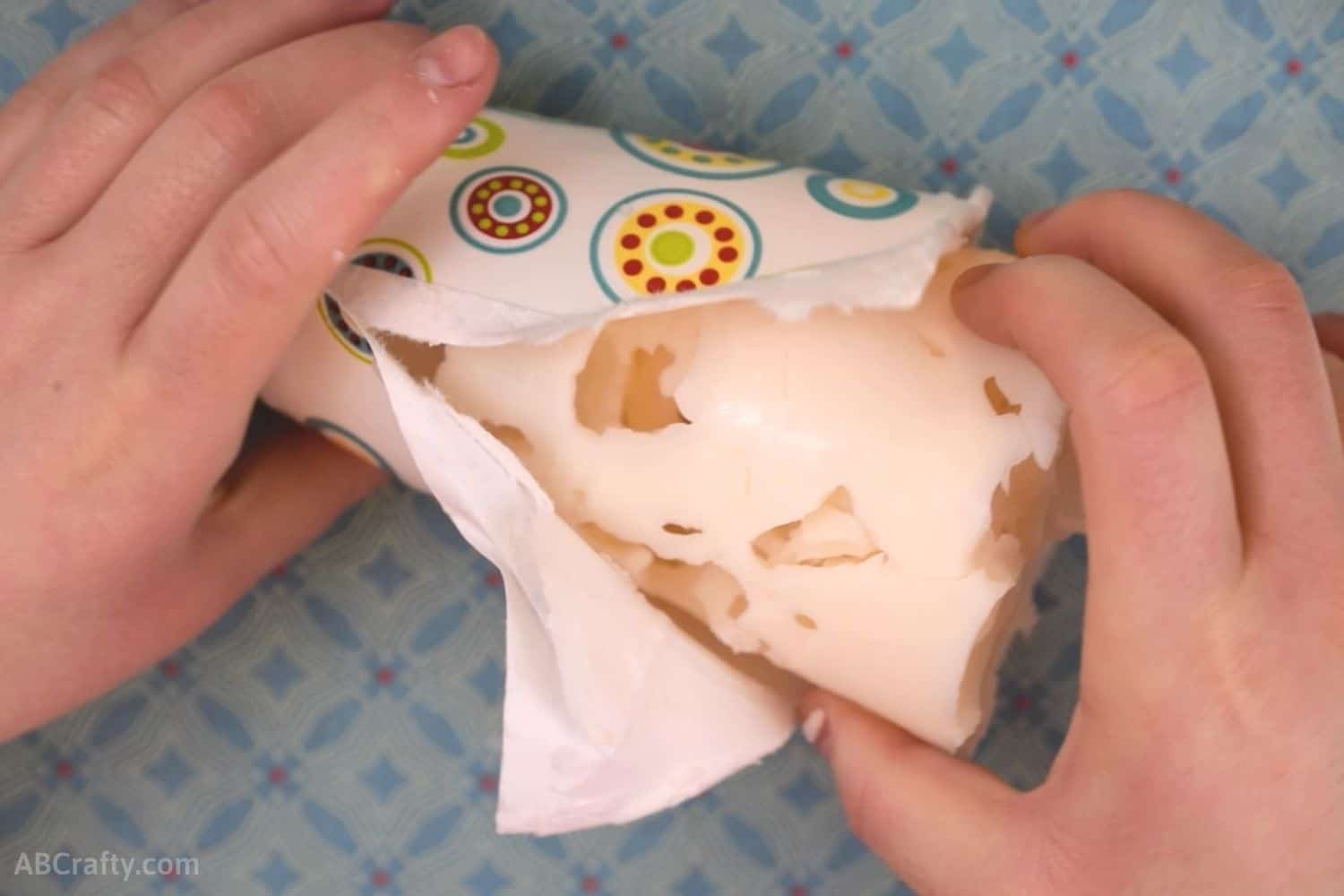 Ice Candles - How to Make Candles with Ice - AB Crafty