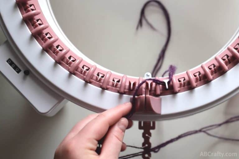 Sentro Knitting Machine Reversible Hat - Easy Instructions - AB Crafty