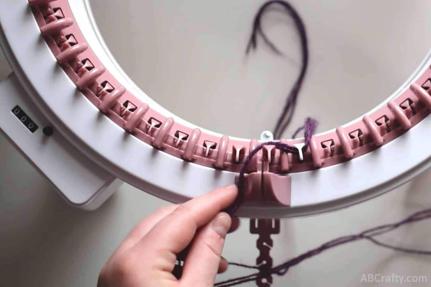 Sentro Knitting Machine Reversible Hat - Easy Instructions - AB Crafty