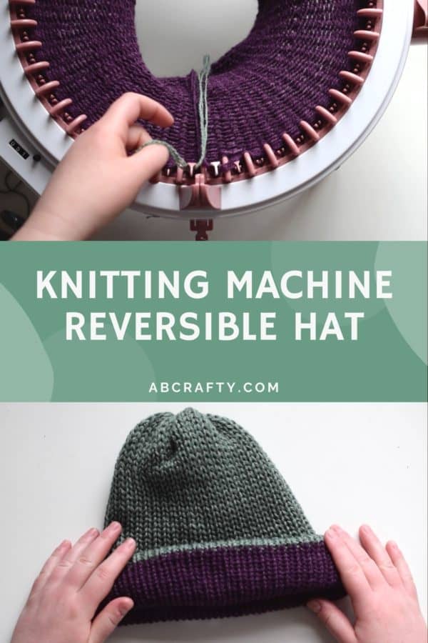 Sentro Knitting Machine Reversible Hat - Easy Instructions - AB Crafty