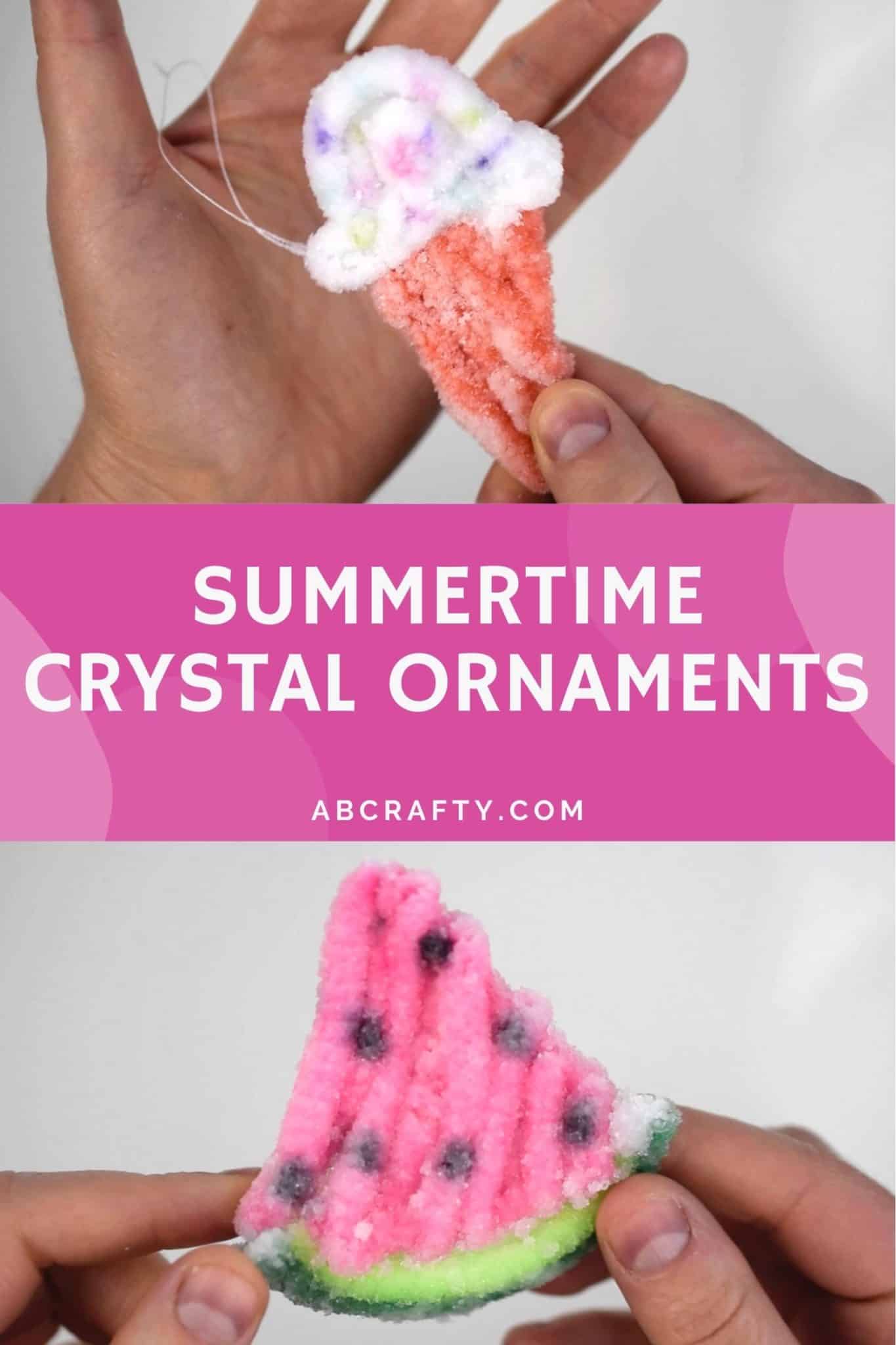 Borax Crystals - DIY Summer Crystal Ornaments - AB Crafty