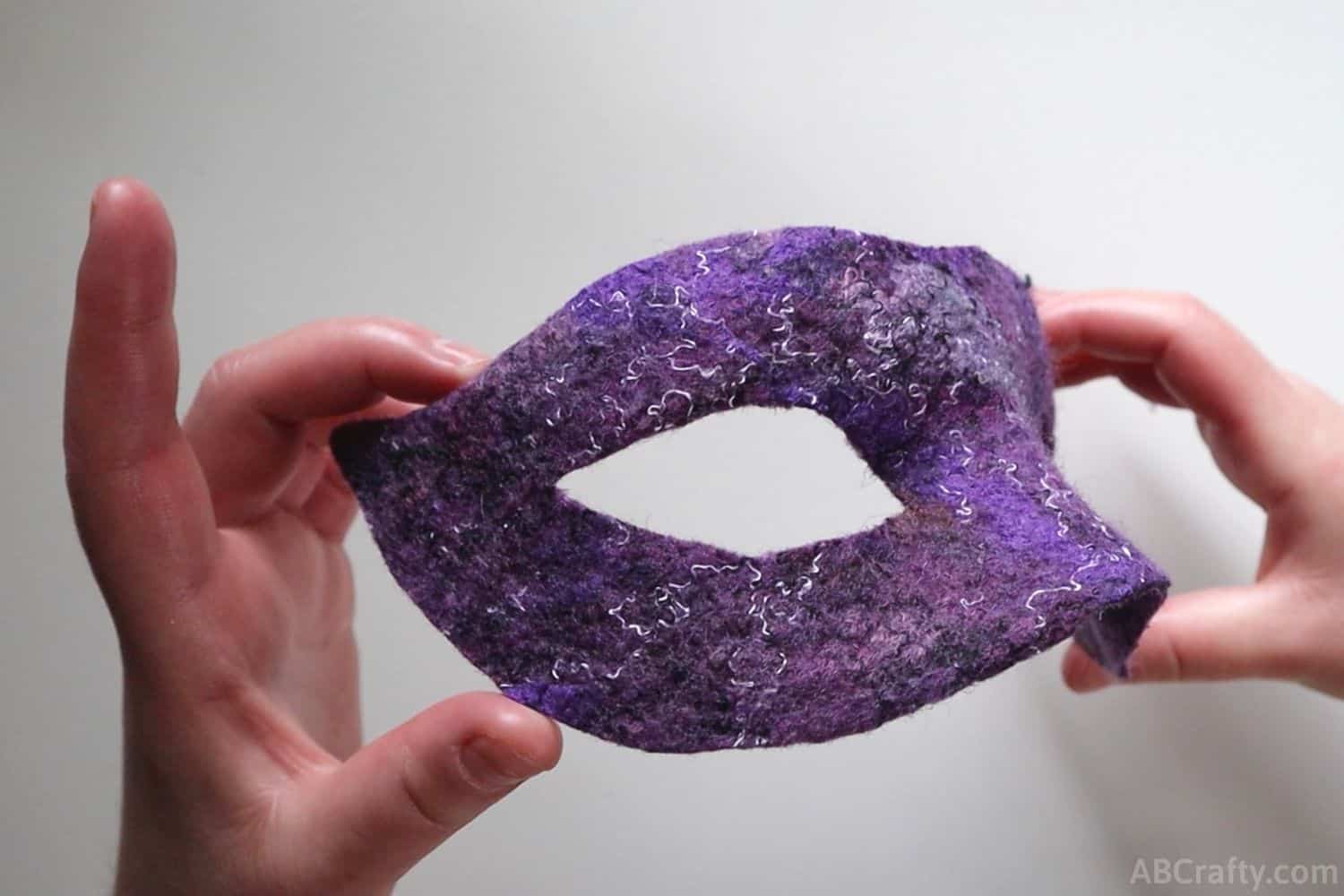 Venetian Mask - Felting Tutorial to Make a Venetian Mask - AB Crafty
