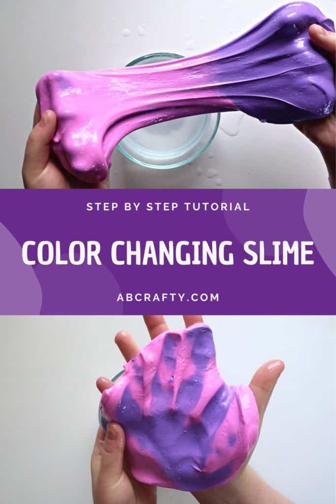 Color Changing Slime - Quick and Easy Recipe - AB Crafty