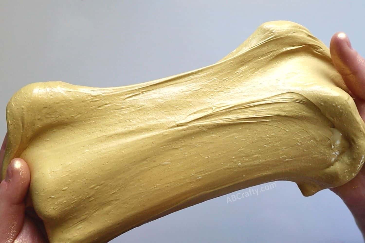 Gold Slime - How to Easily Make Gold Slime - AB Crafty