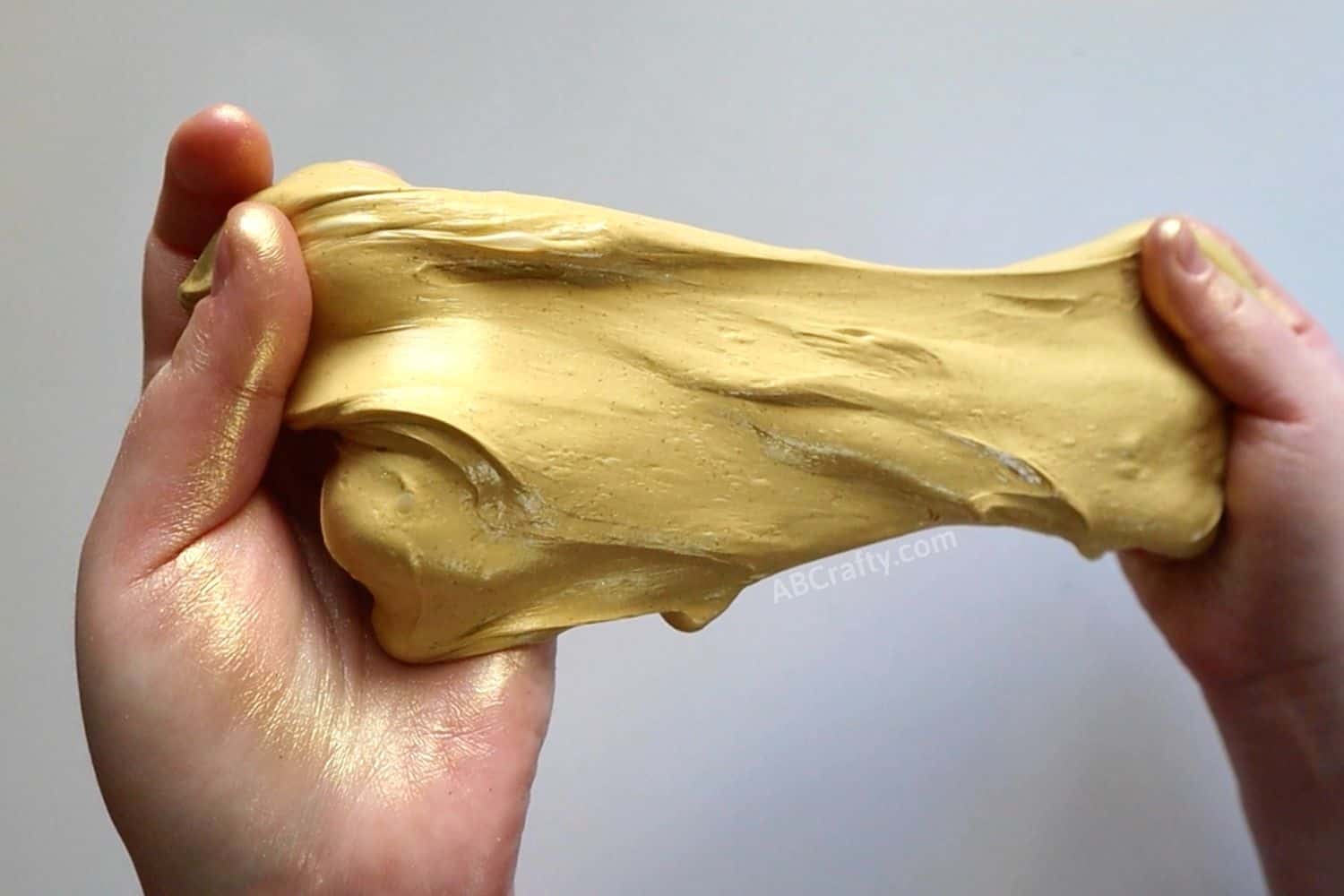 Gold Slime - How to Easily Make Gold Slime - AB Crafty