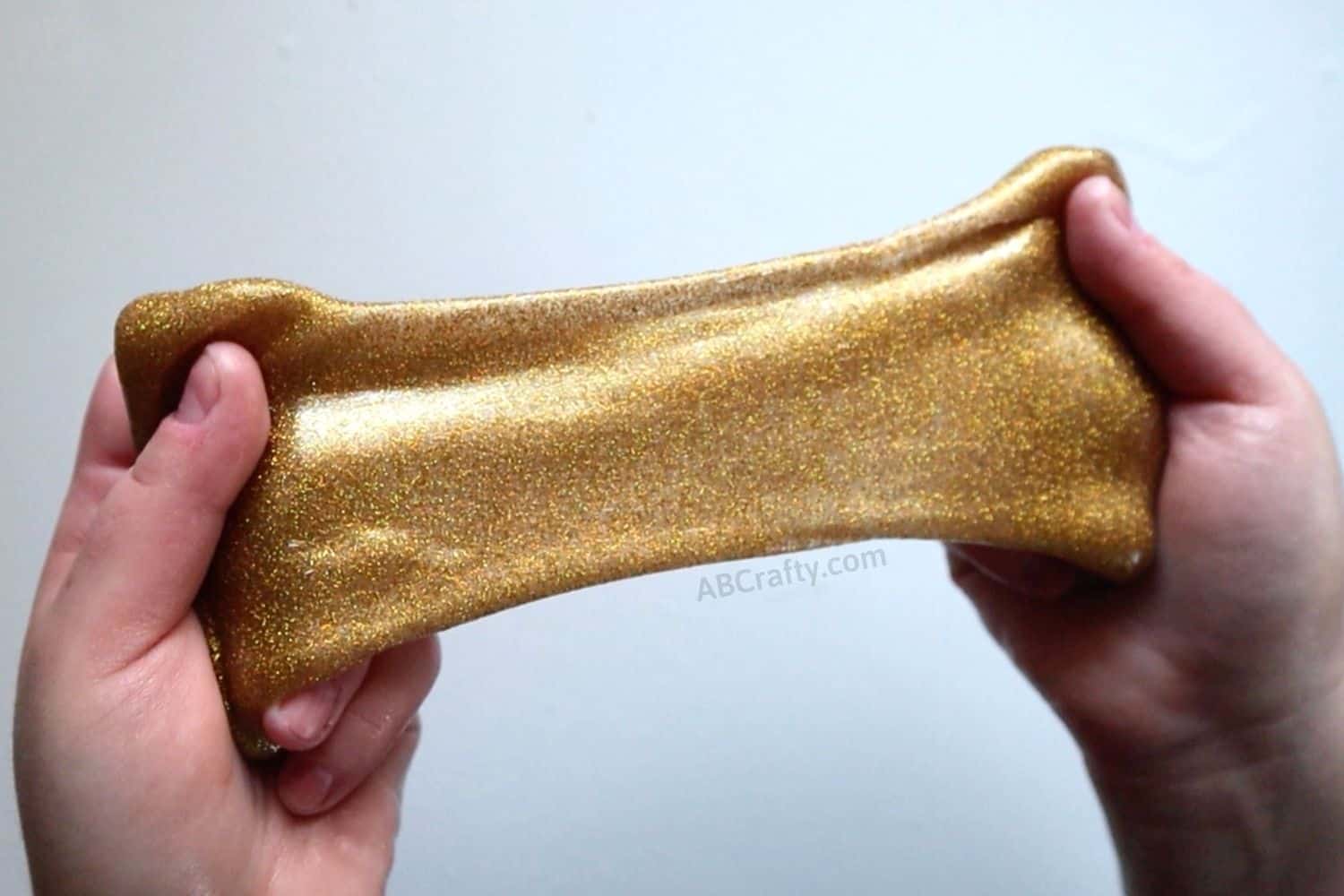 Gold Slime - How to Easily Make Gold Slime - AB Crafty