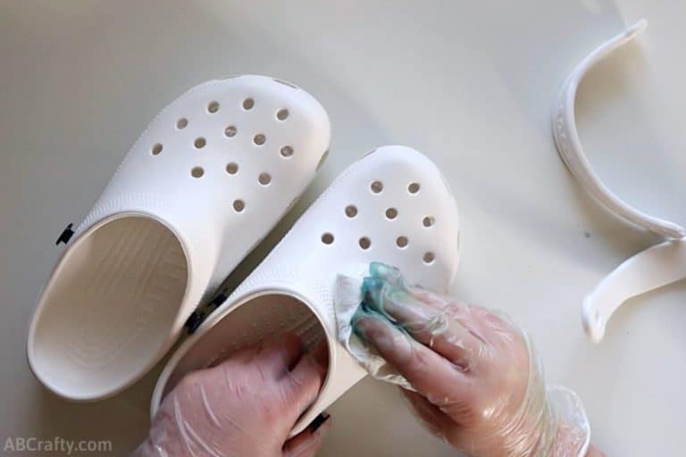Tie Dye Crocs - How to Make Pastel Tie Dye Crocs at Home - AB Crafty