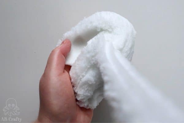 Snow Slime - How to Easily Make Fluffy Snow Slime - AB Crafty