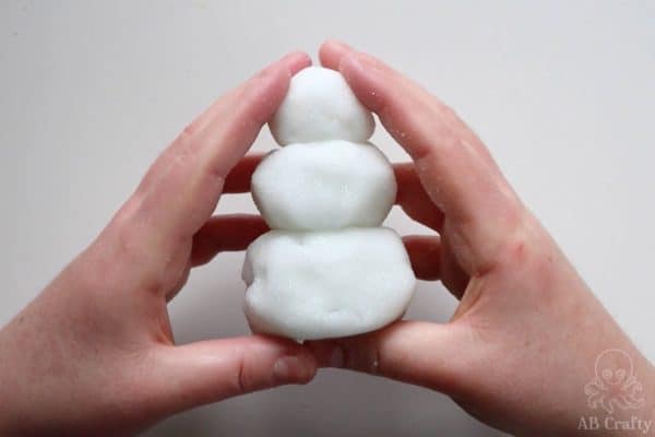 Snow Slime - How to Easily Make Fluffy Snow Slime - AB Crafty