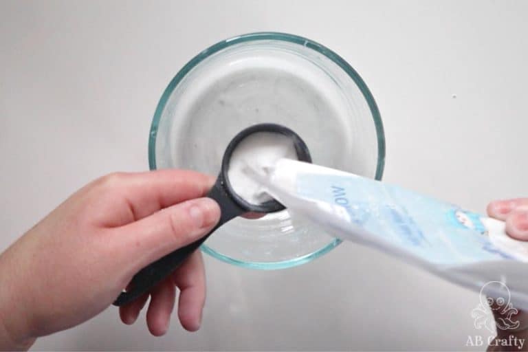 Snow Slime - How to Easily Make Fluffy Snow Slime - AB Crafty