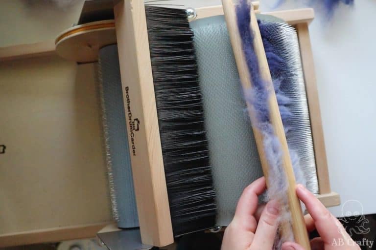 How to Use a Drum Carder - Easy Instructions to Card Wool - AB Crafty
