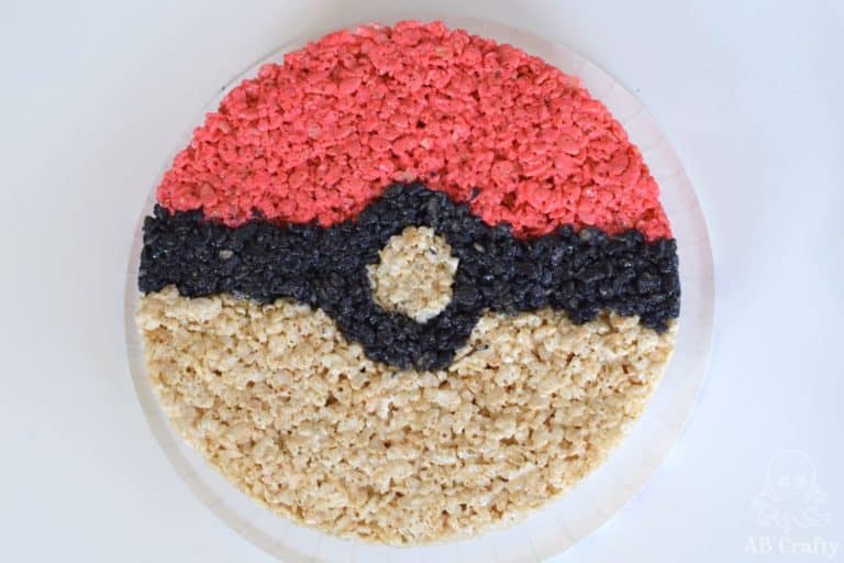 Pokemon Rice Krispie Treats - Make an Edible Pokeball - AB Crafty