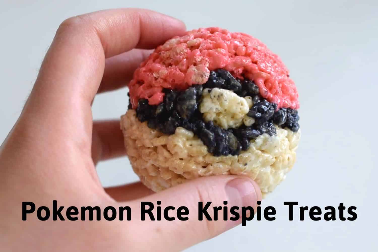 Pokemon Rice Krispie Treats - Make an Edible Pokeball - AB Crafty