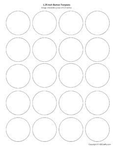 Button Template in 4 Sizes - Free Download - AB Crafty