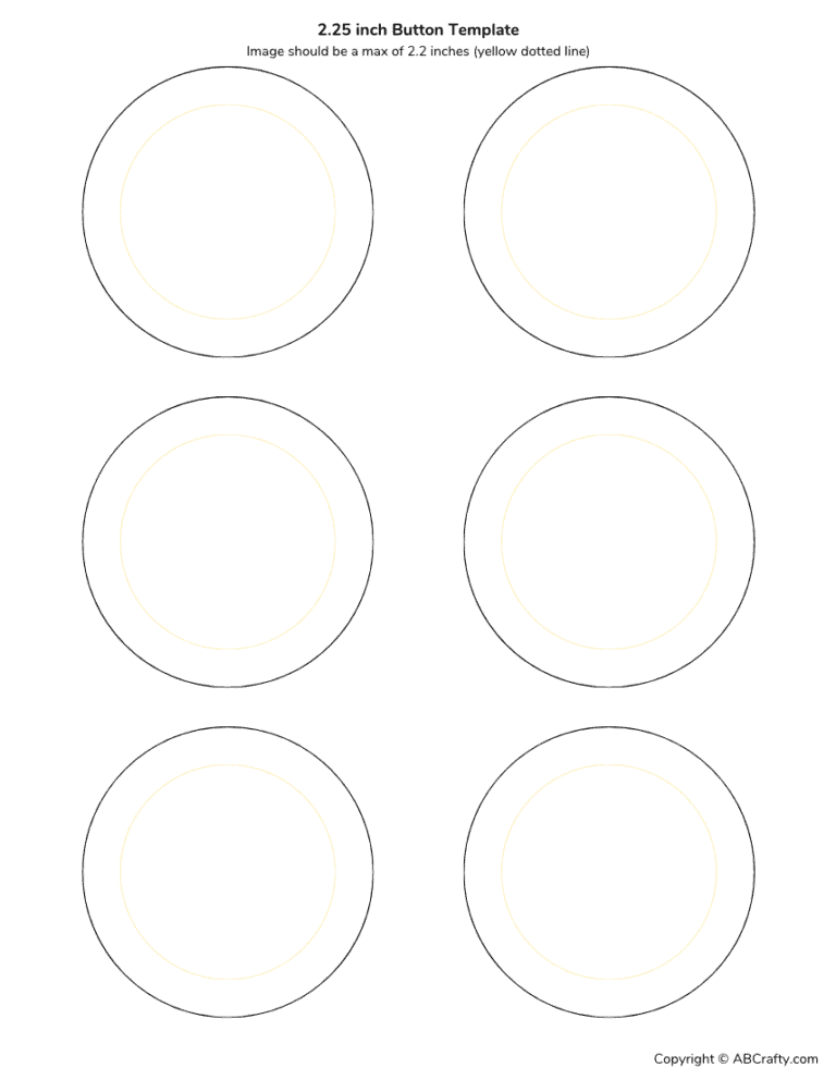 Button Template in 4 Sizes - Free Download - AB Crafty