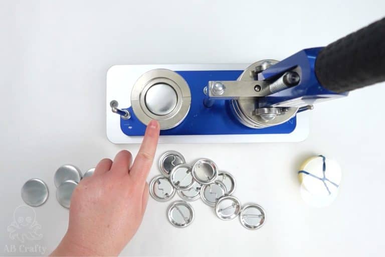 How to Make Buttons - Easy DIY Button Pins - AB Crafty