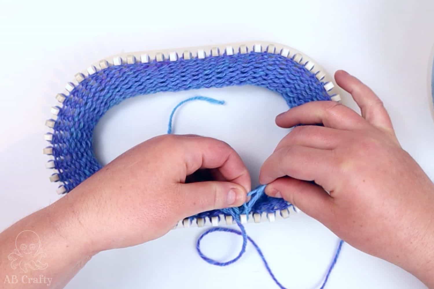 Loom Knit Hat - Easy Instructions to Loom Knit a Hat - AB Crafty