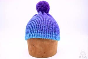 Loom Knit Hat - Easy Instructions to Loom Knit a Hat - AB Crafty