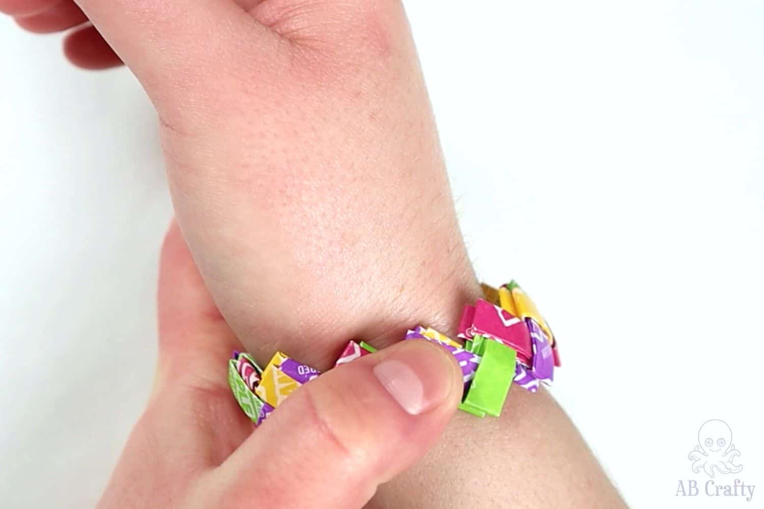 Starburst Wrapper Bracelet - Gum Wrapper Chain - AB Crafty