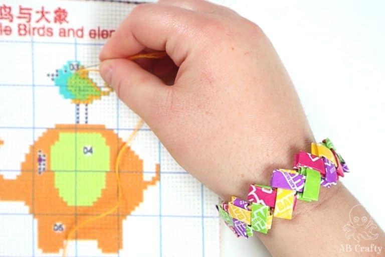 Starburst Wrapper Bracelet - Gum Wrapper Chain - AB Crafty