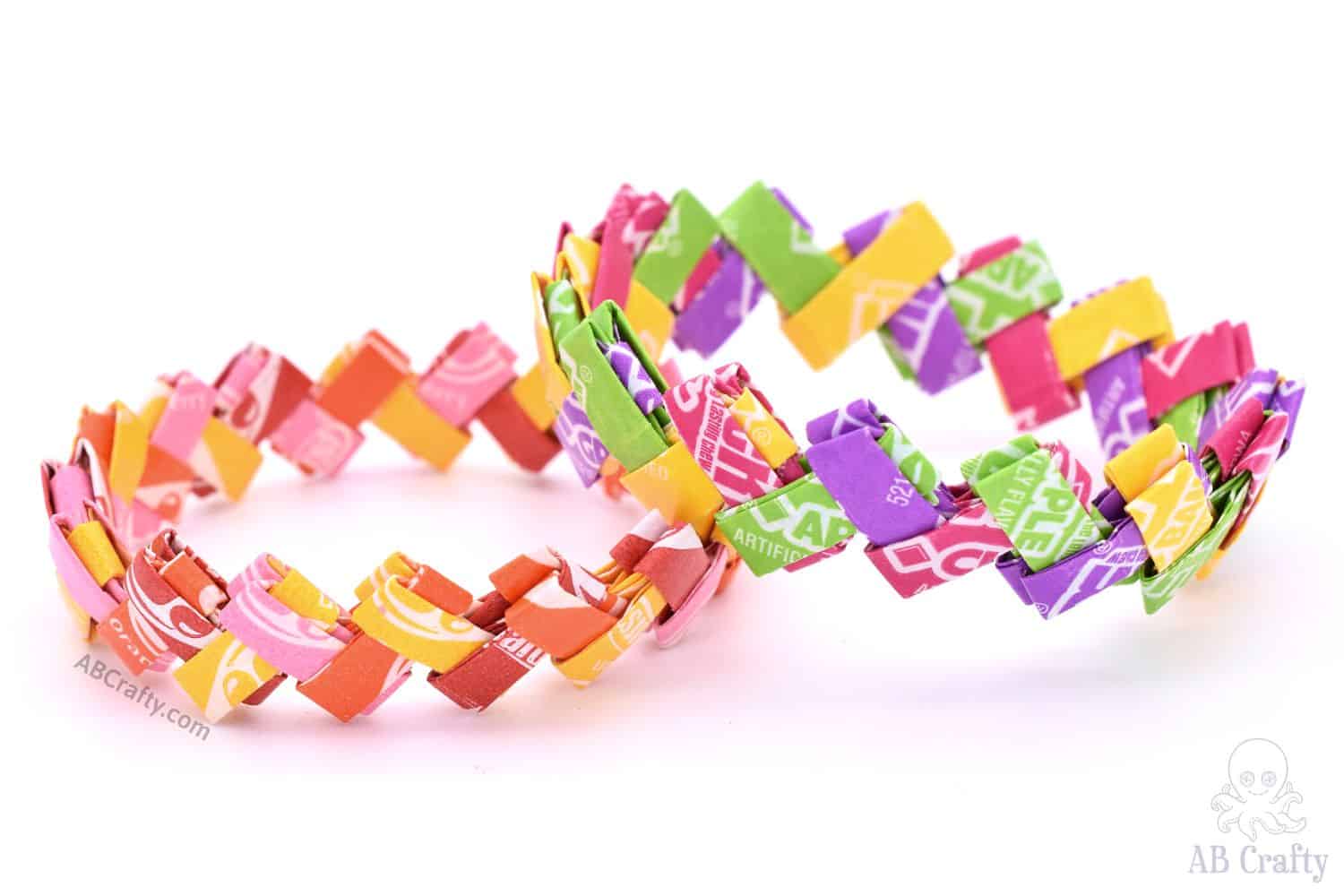 Starburst Wrapper Bracelet - Gum Wrapper Chain - AB Crafty