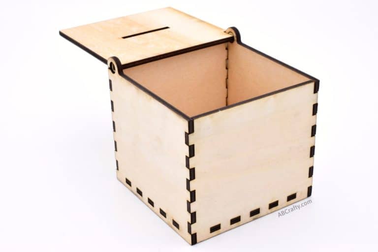 Laser Cut Box - Easy Hinged Box and Coin Box - AB Crafty