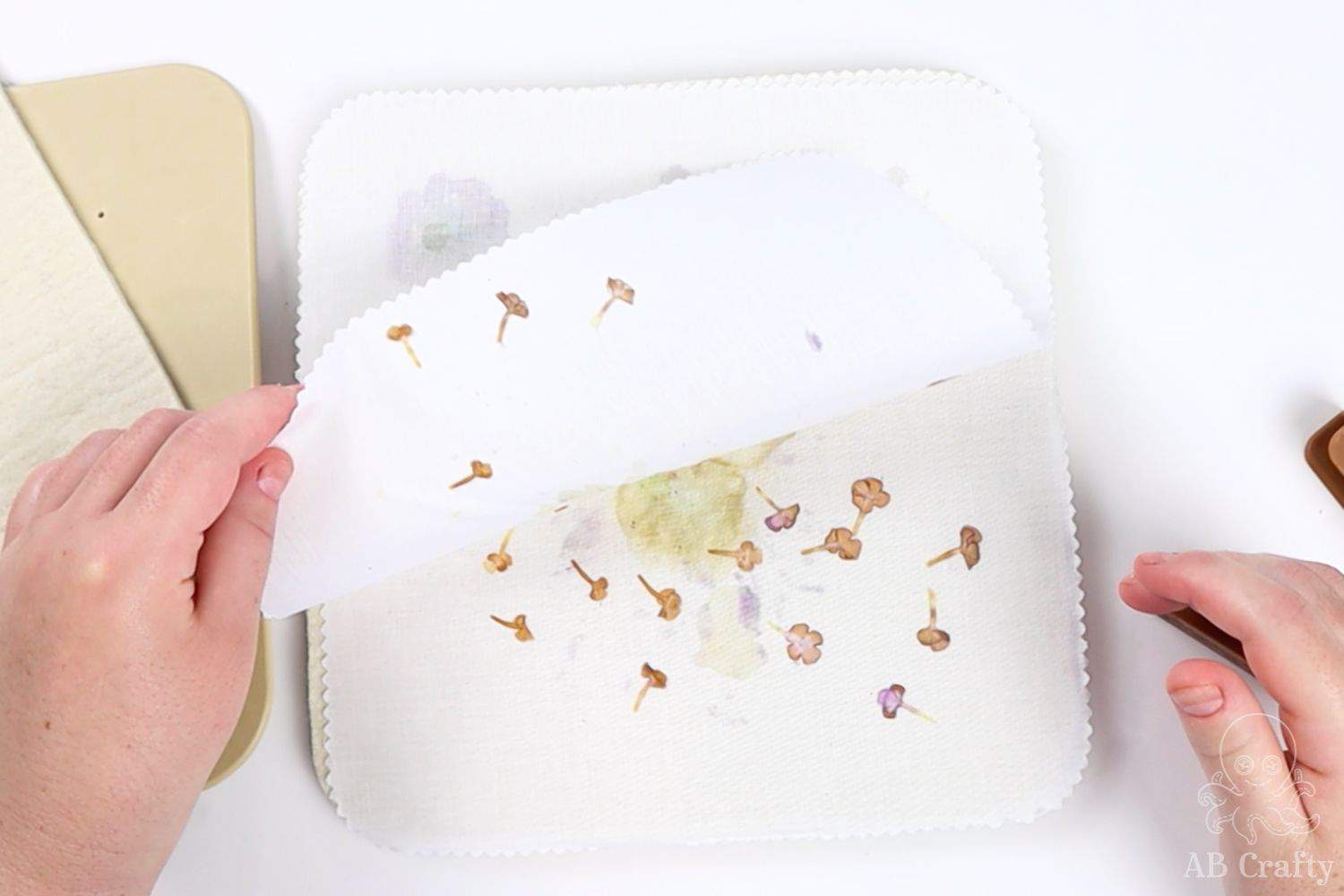 How to Press Flowers in Minutes | Microwave Flower Press - AB Crafty