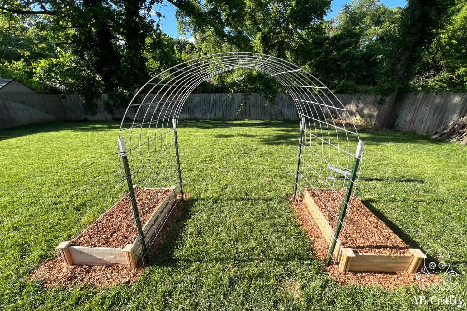 DIY Cattle Panel Trellis | Easily Make Your Own Garden Arch - AB Crafty