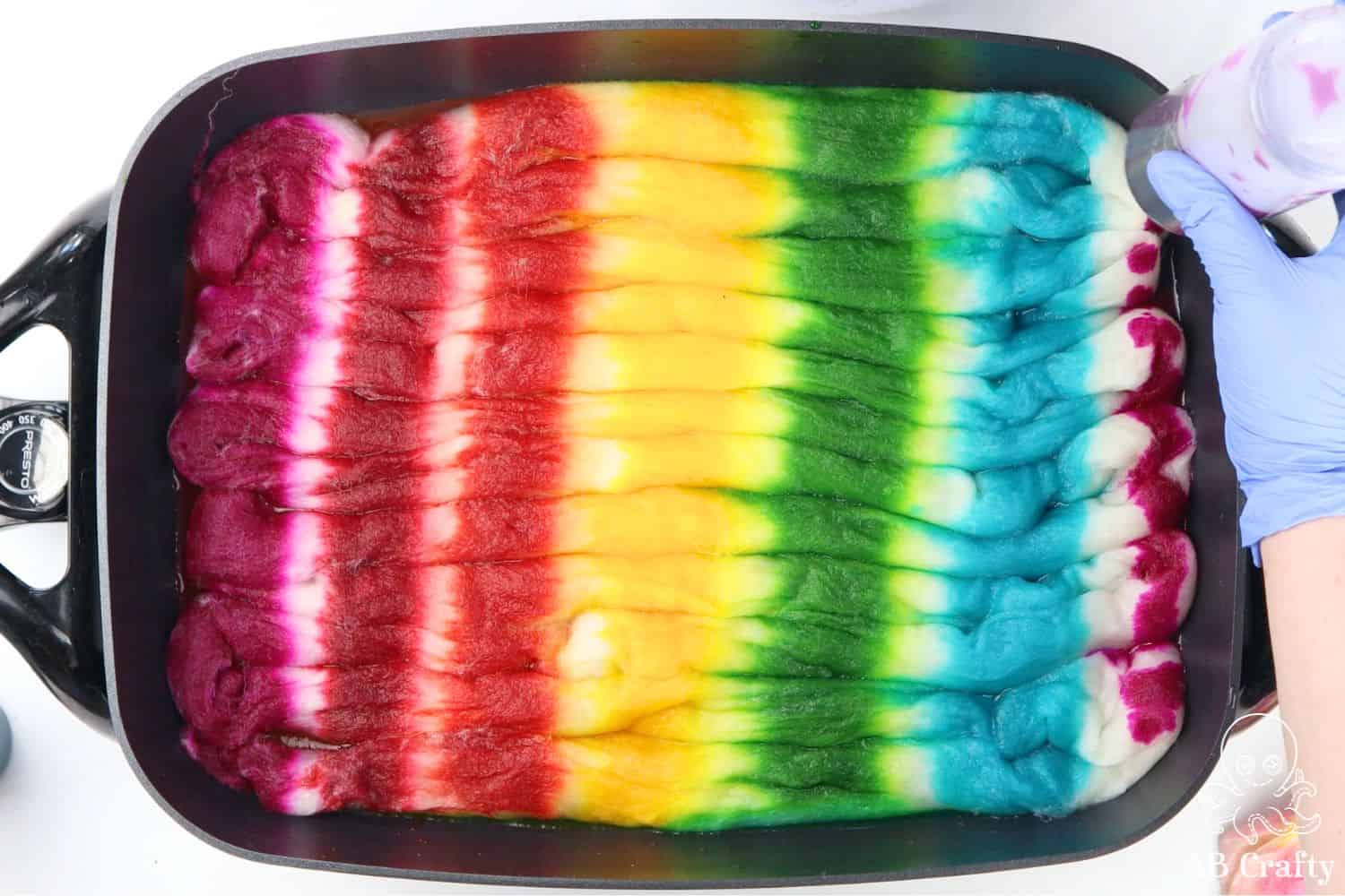 How to Dye Wool the Easy Way with Jacquard Acid Dyes - AB Crafty