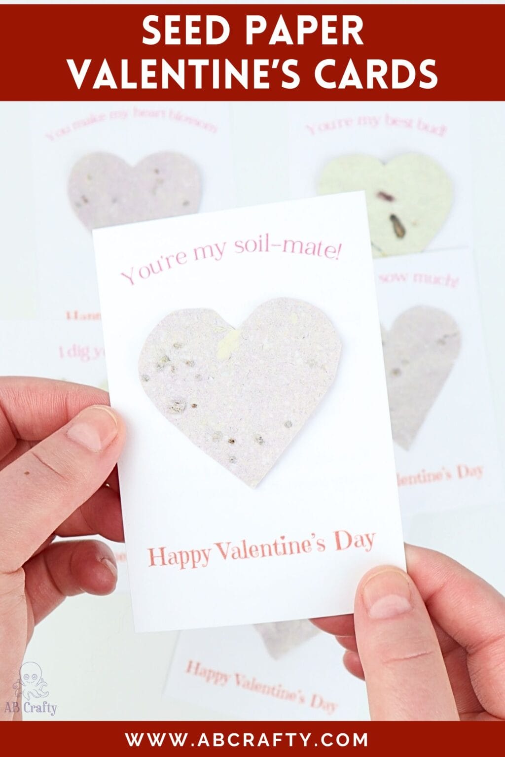 Seed Paper Valentines: How to Make Plantable Valentine’s Cards - AB Crafty